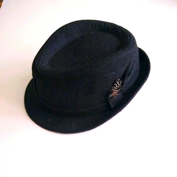 Accessories | Womens Black Fedora With Feather | Poshmark